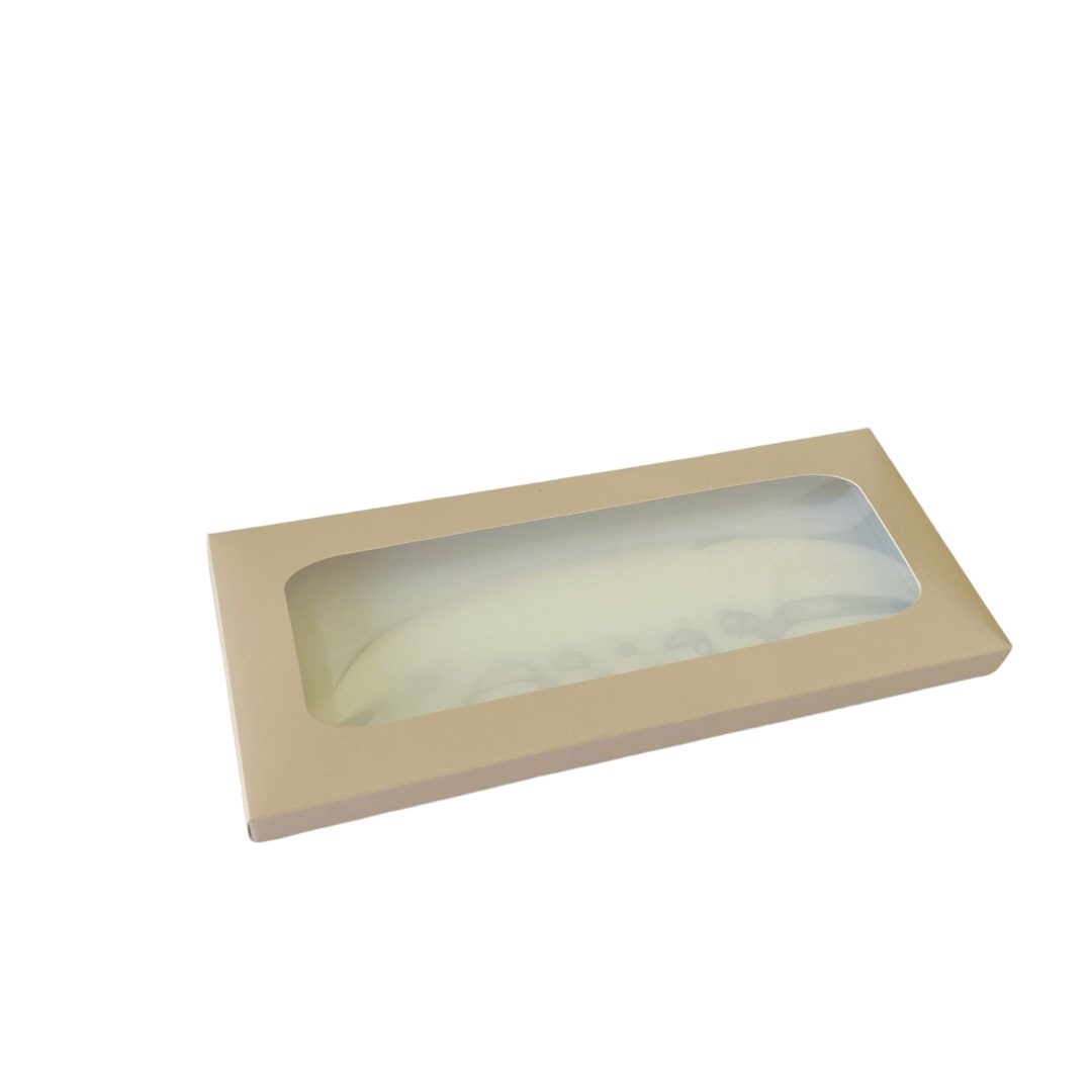 Cream Large Cookie Box- Cookie Packaging- Cookie Window Box- Coated ...