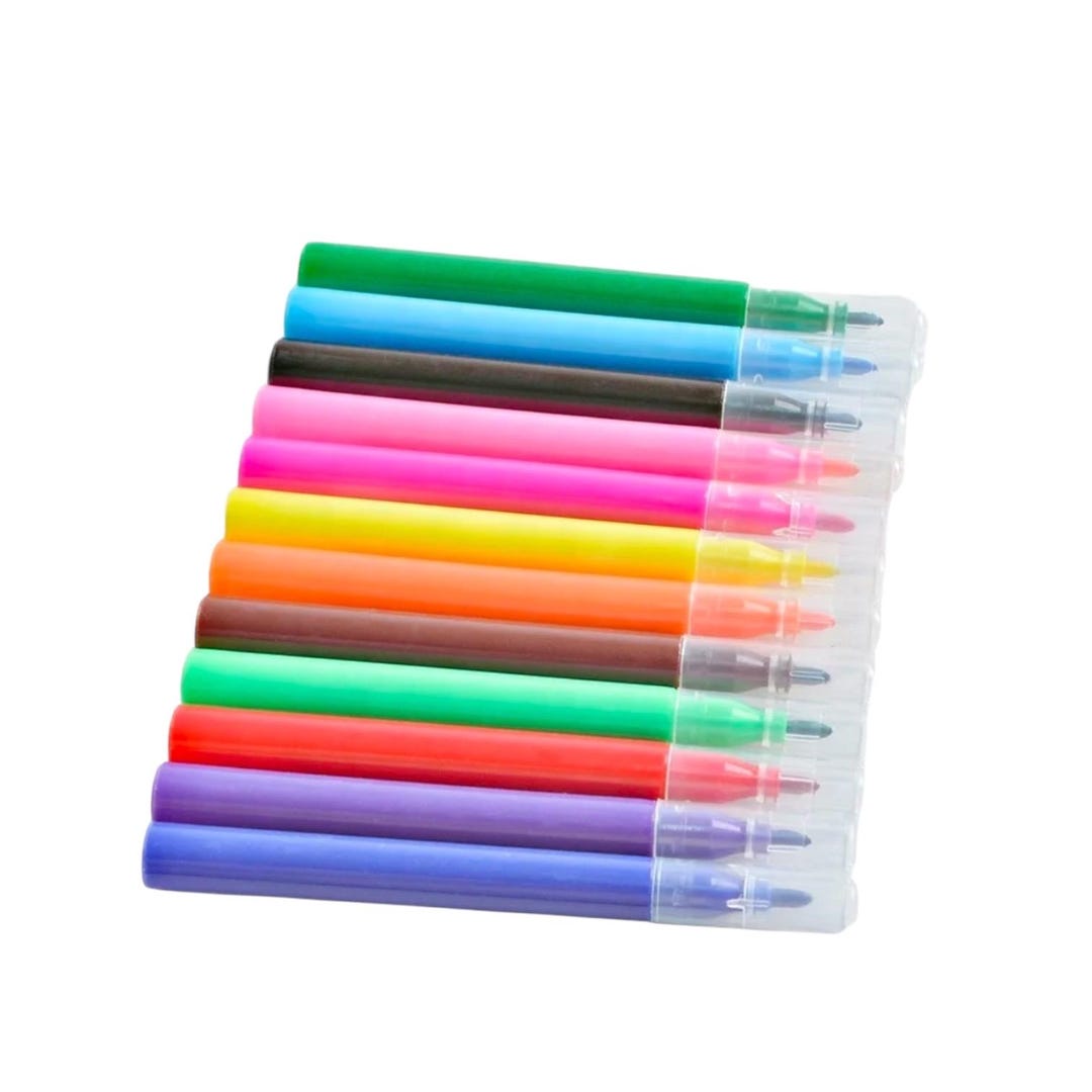 12 Mini Edible Ink Markers for Cookie and Fondant Decorating, Assorted ...