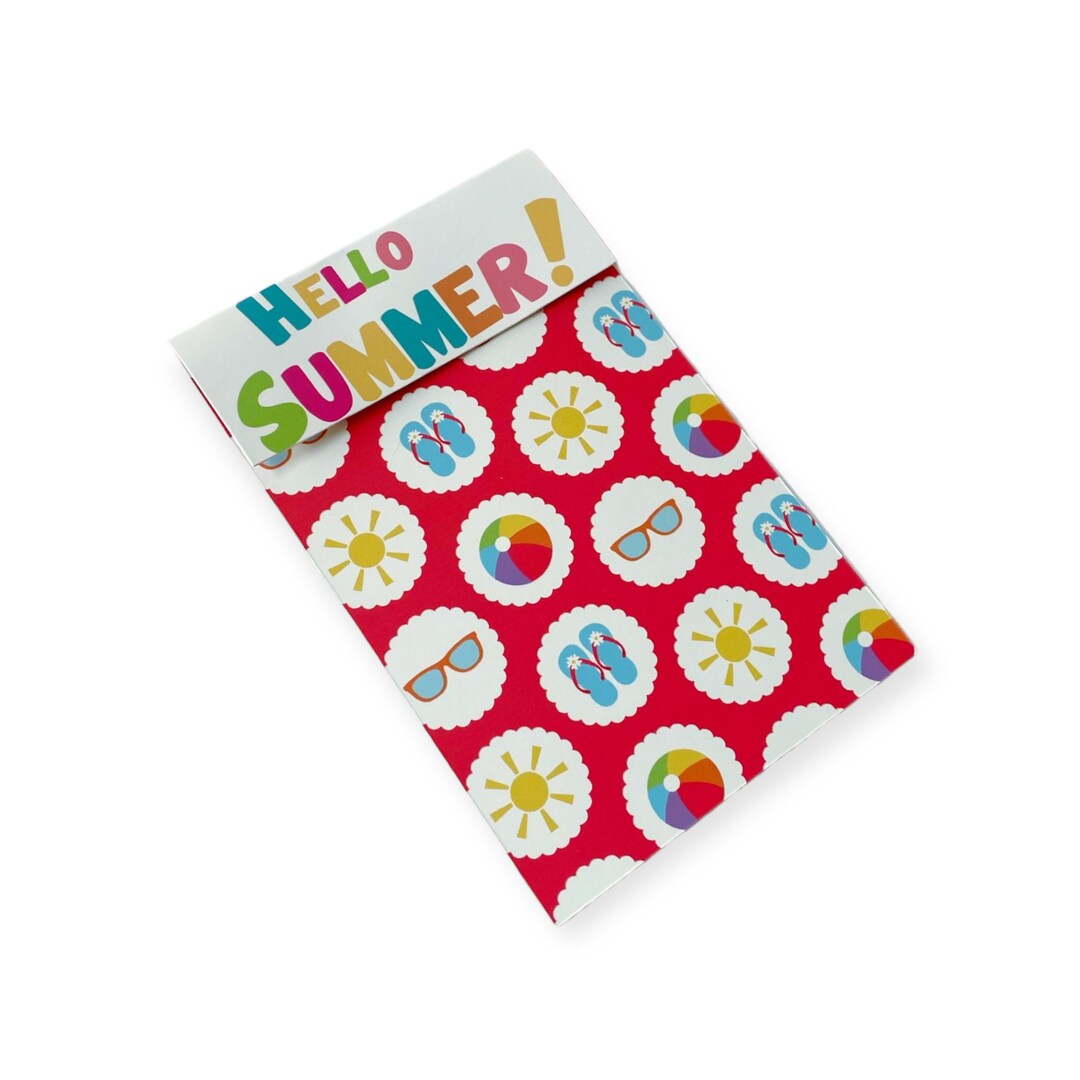 Summer Bag Topper, Hello Summer Topper, Summer Cookie Packaging, Bag ...
