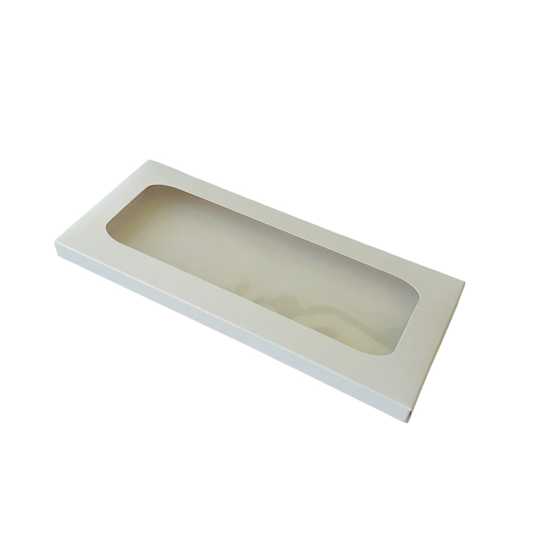 White Large Cookie Box- Cookie Packaging- Cookie Window Box- Coated ...