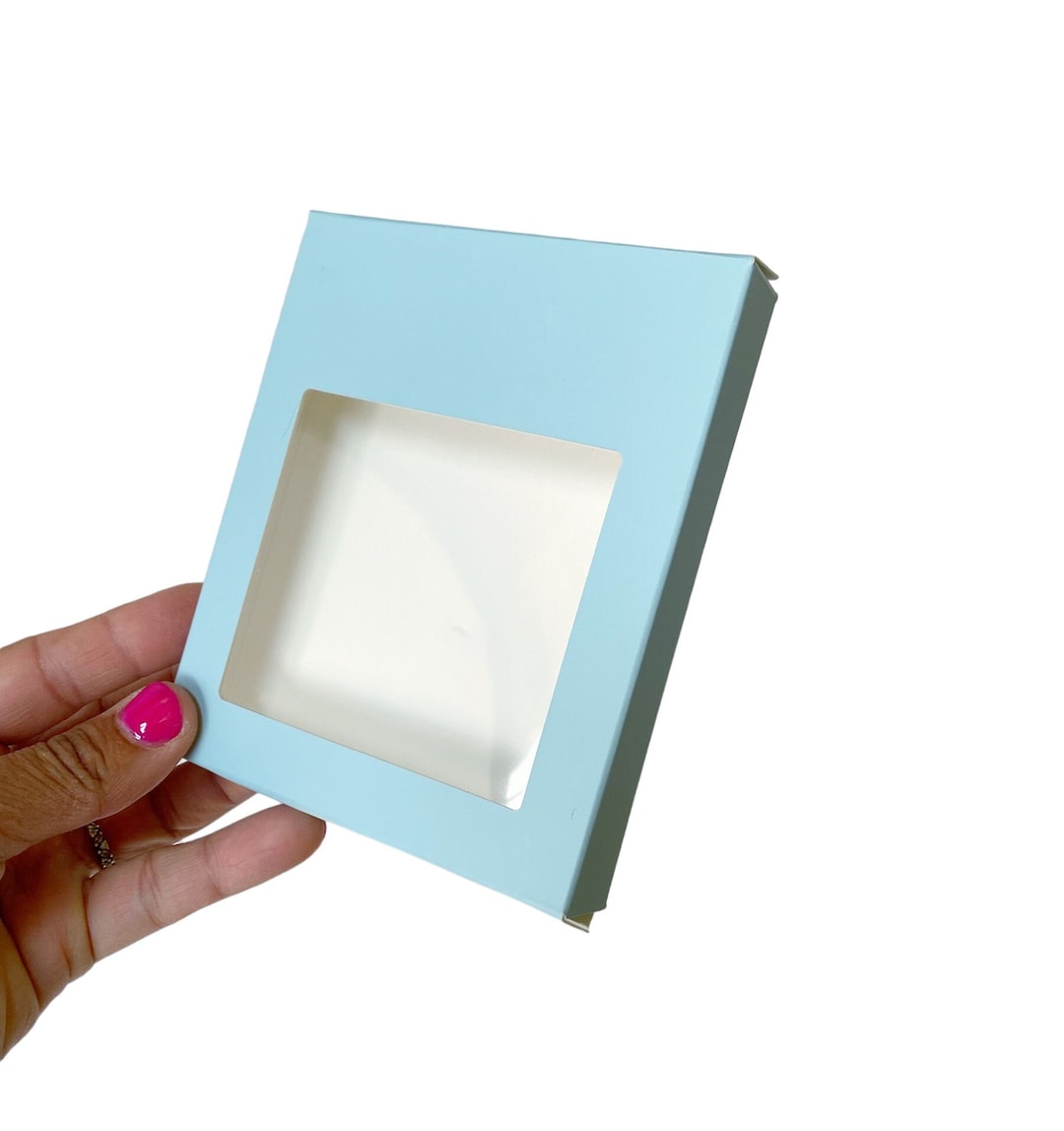 Light Blue Small Cookie Box- Cookie Packaging- Cookie Window Box- Small ...