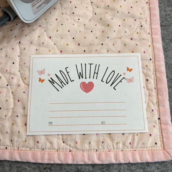 Made With Love Label - Etsy
