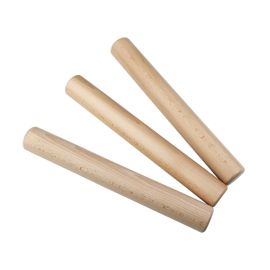 Wooden Baton - Single/set of 3 - Etsy
