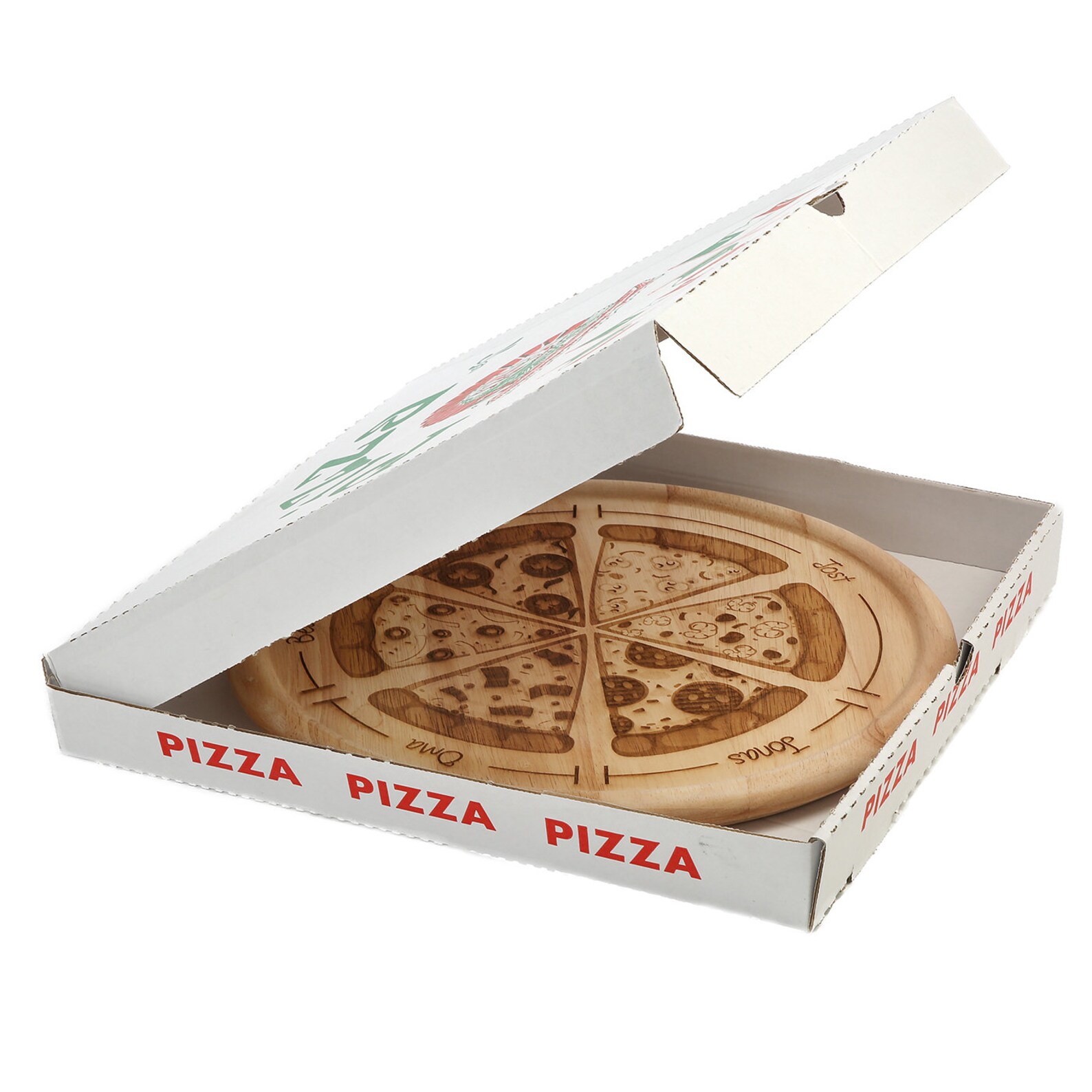 Pizzateller aus Holz mit lustiger, individueller Gravur - Etsy.de