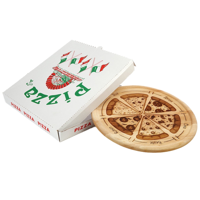 Pizzateller aus Holz mit lustiger, individueller Gravur - Etsy.de