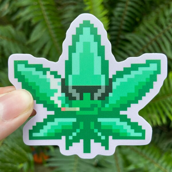 Pixel Weed - Etsy