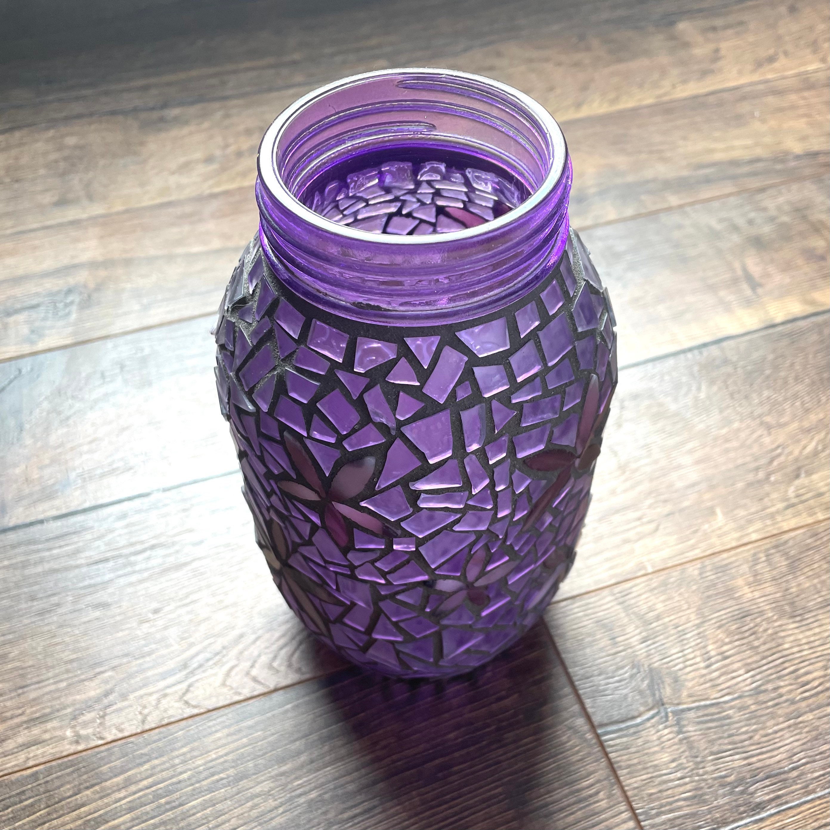 Mosaic Mason Jar - Etsy