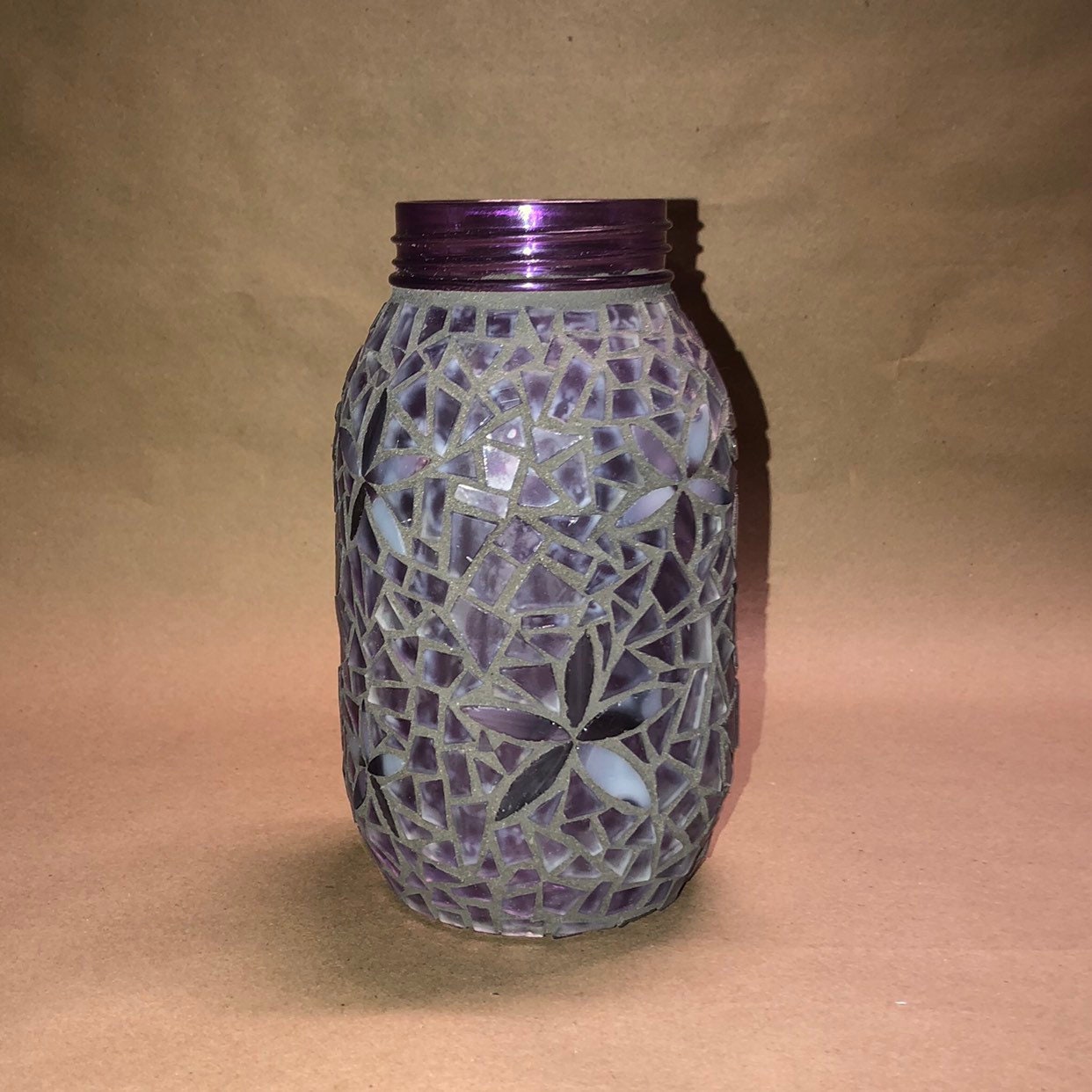 Mosaic Mason Jar - Etsy