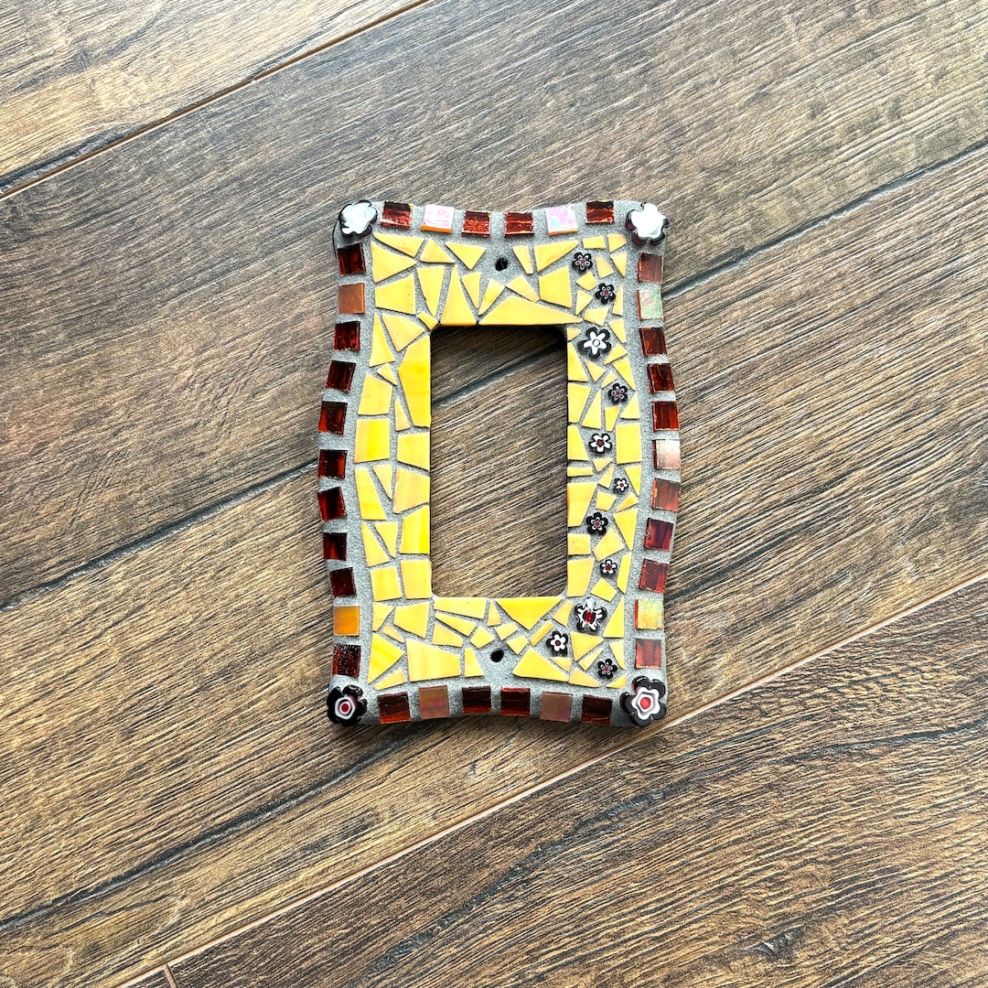 Mosaic Rocker Switch Plate Cover - Etsy