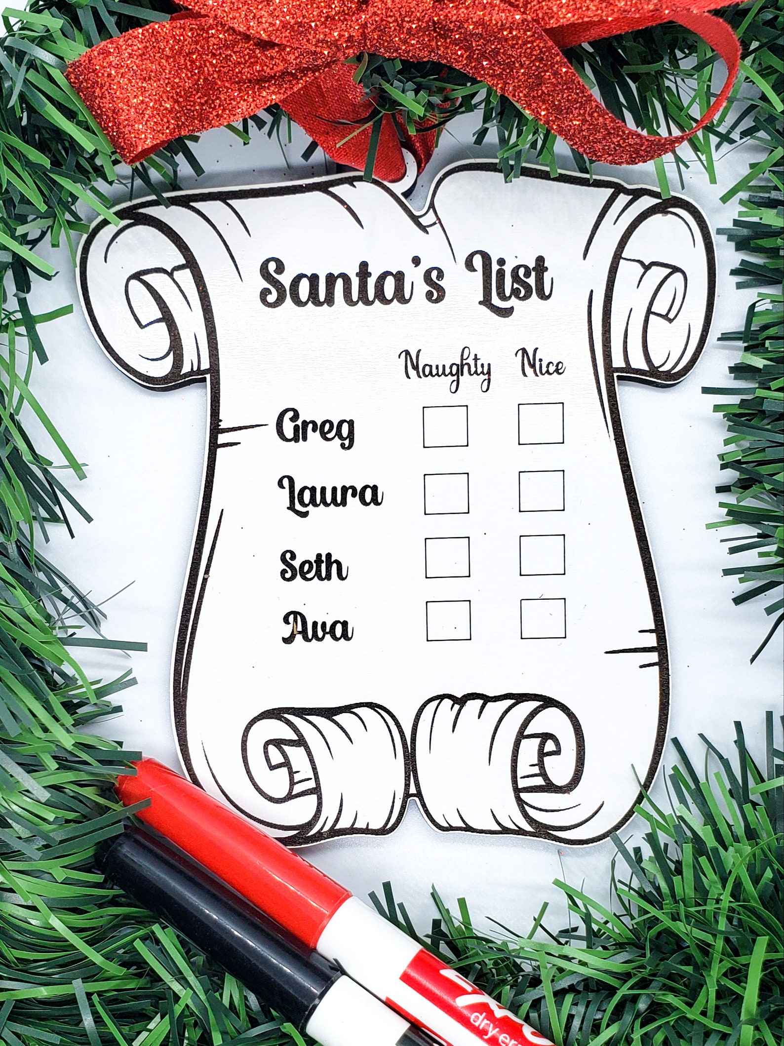 Santa's List Naughty or Nice Custom Interactive - Etsy