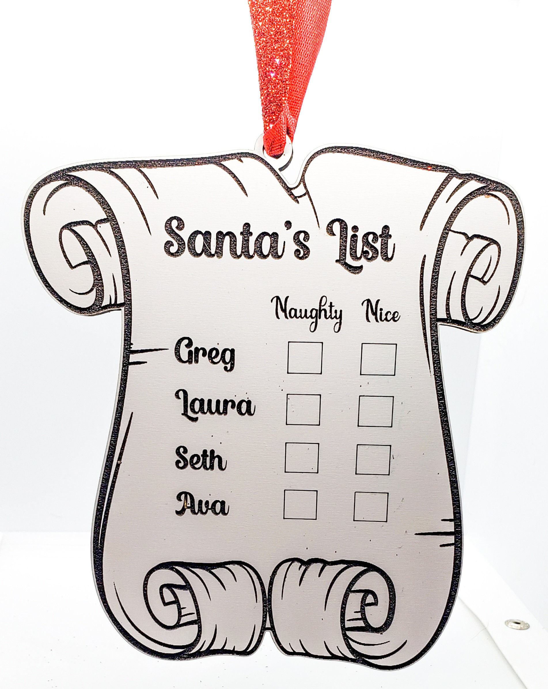 Santa's List Naughty or Nice Custom Interactive - Etsy