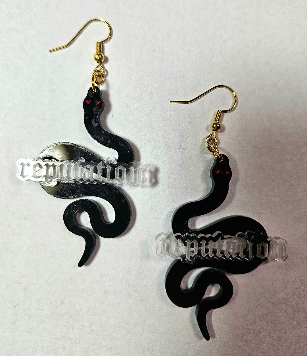 Taylor Swift Reputation Earrings Snake Gift for Daughter - Etsy