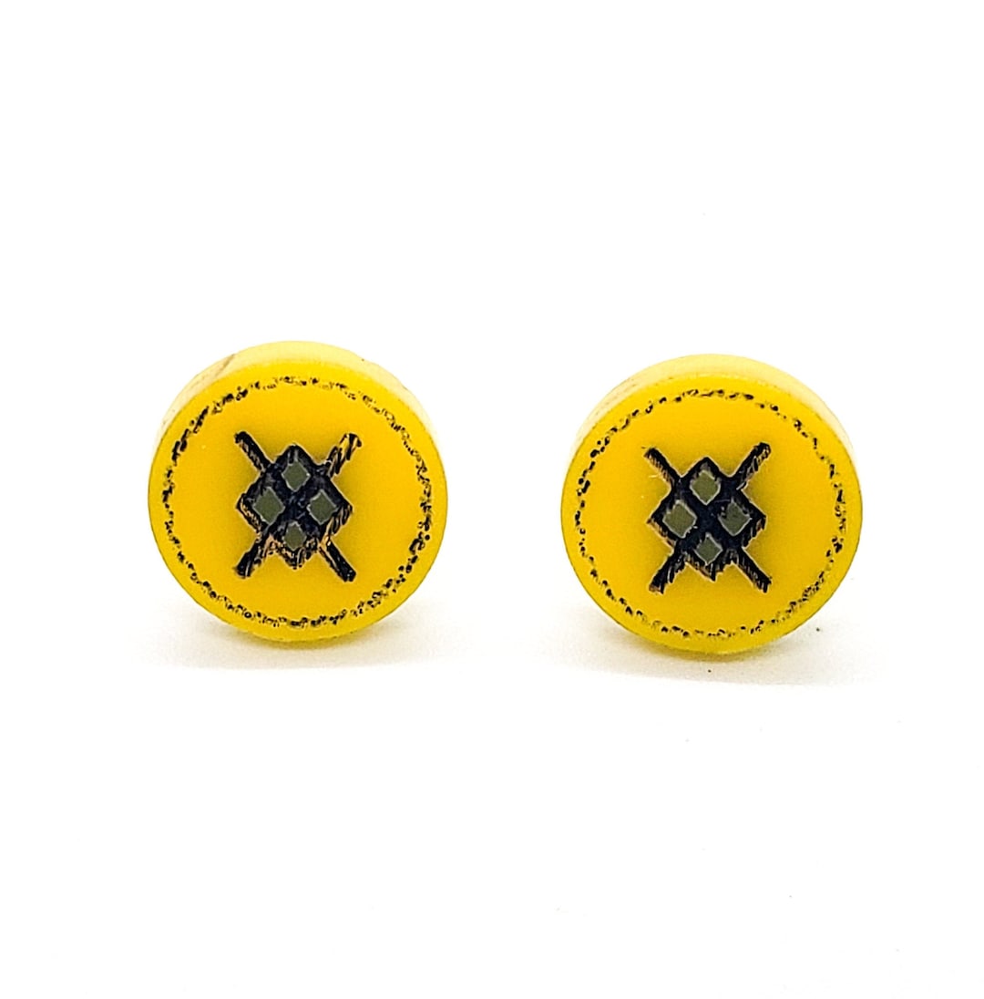 Midsommar Symbol Yellow Earrings - Gift for Daughter - Etsy