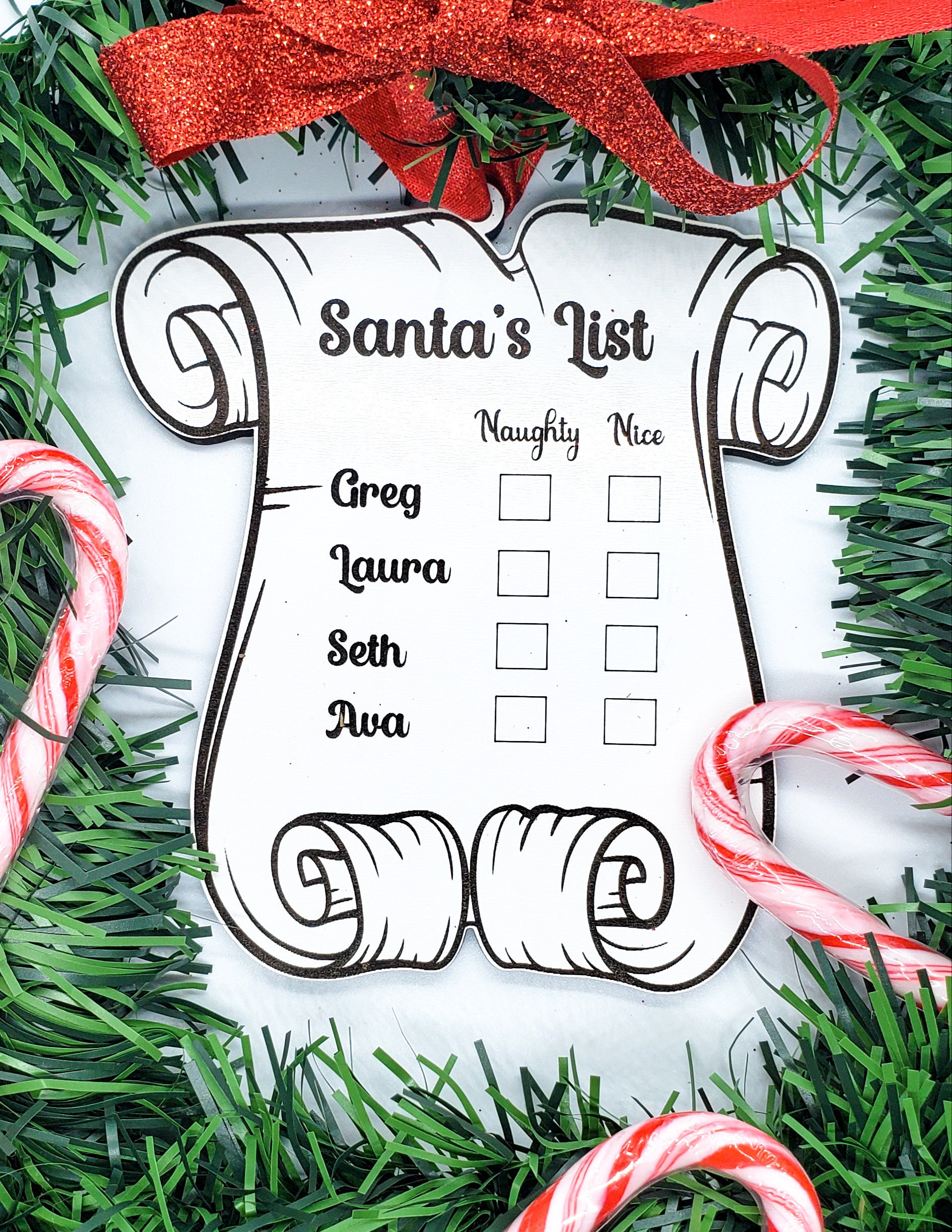 Santa's List Naughty or Nice Custom Interactive - Etsy