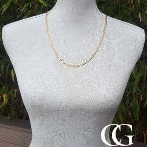 Men's 9ct Yellow Gold 4.8mm Rambo Anchor Chain Necklace - Etsy