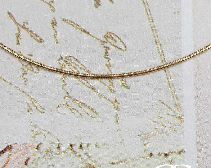 Solid 9ct Yellow Gold Round 0.8mm Snake Chain Necklace 16 18 - Etsy