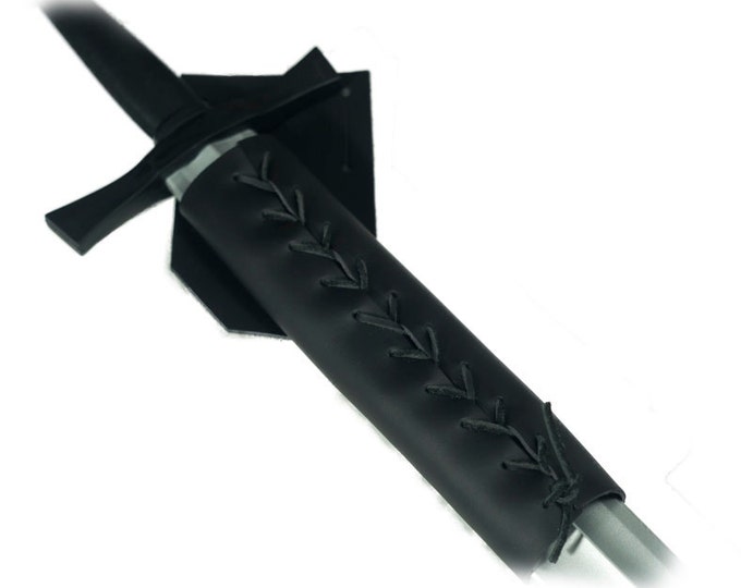 Medieval Leather Laced Scabbard for Larp Sword, Viking SCA Renaissance ...