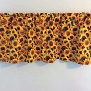 Sunflower Window Valance - Etsy