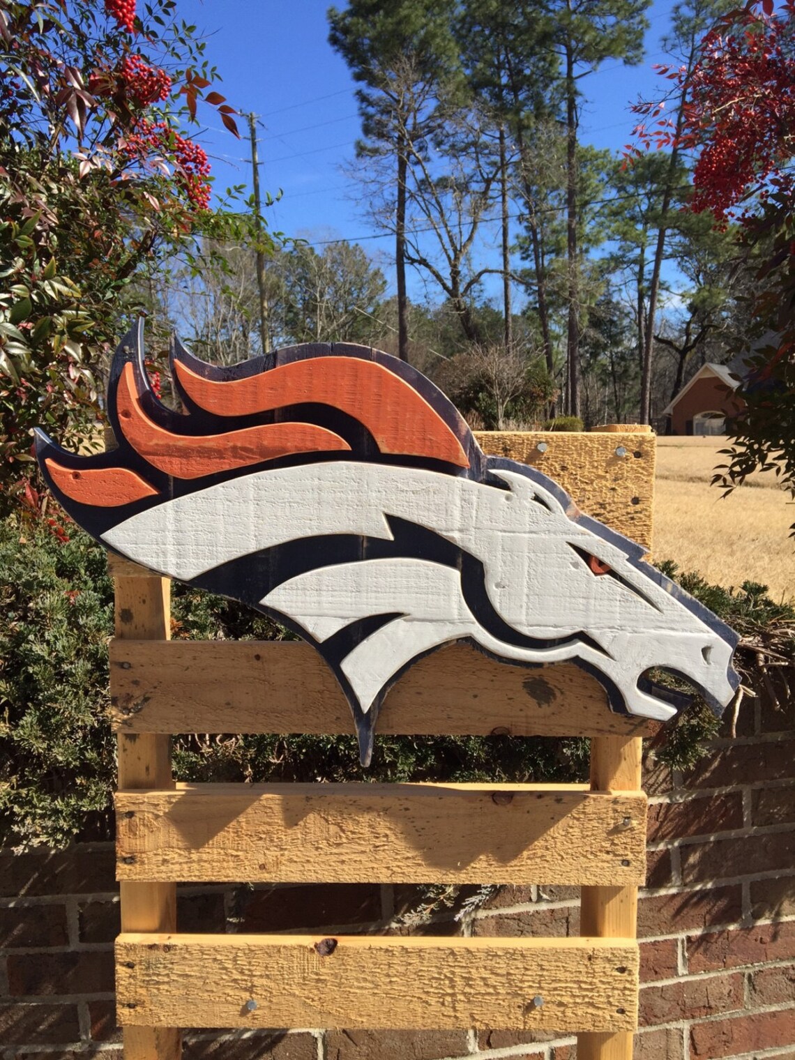 Denver Broncos Wooden Sign Made From Reclaimed Wood. Are You Ready for ...