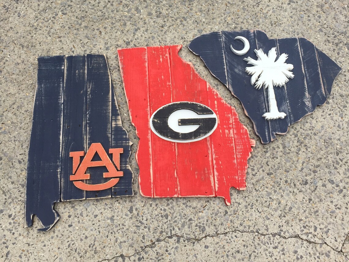 State of South Carolina State Flag Wood Pallet Sign With Cresent Moon ...