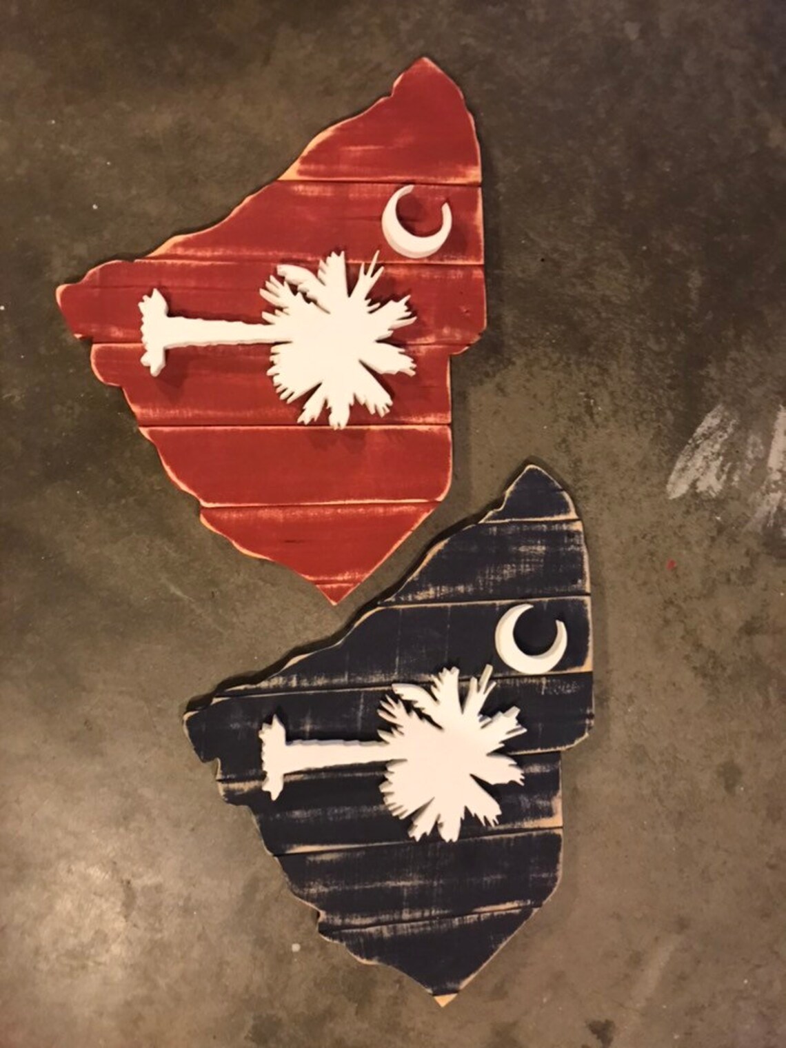 State of South Carolina State Flag Wood Pallet Sign With Cresent Moon ...