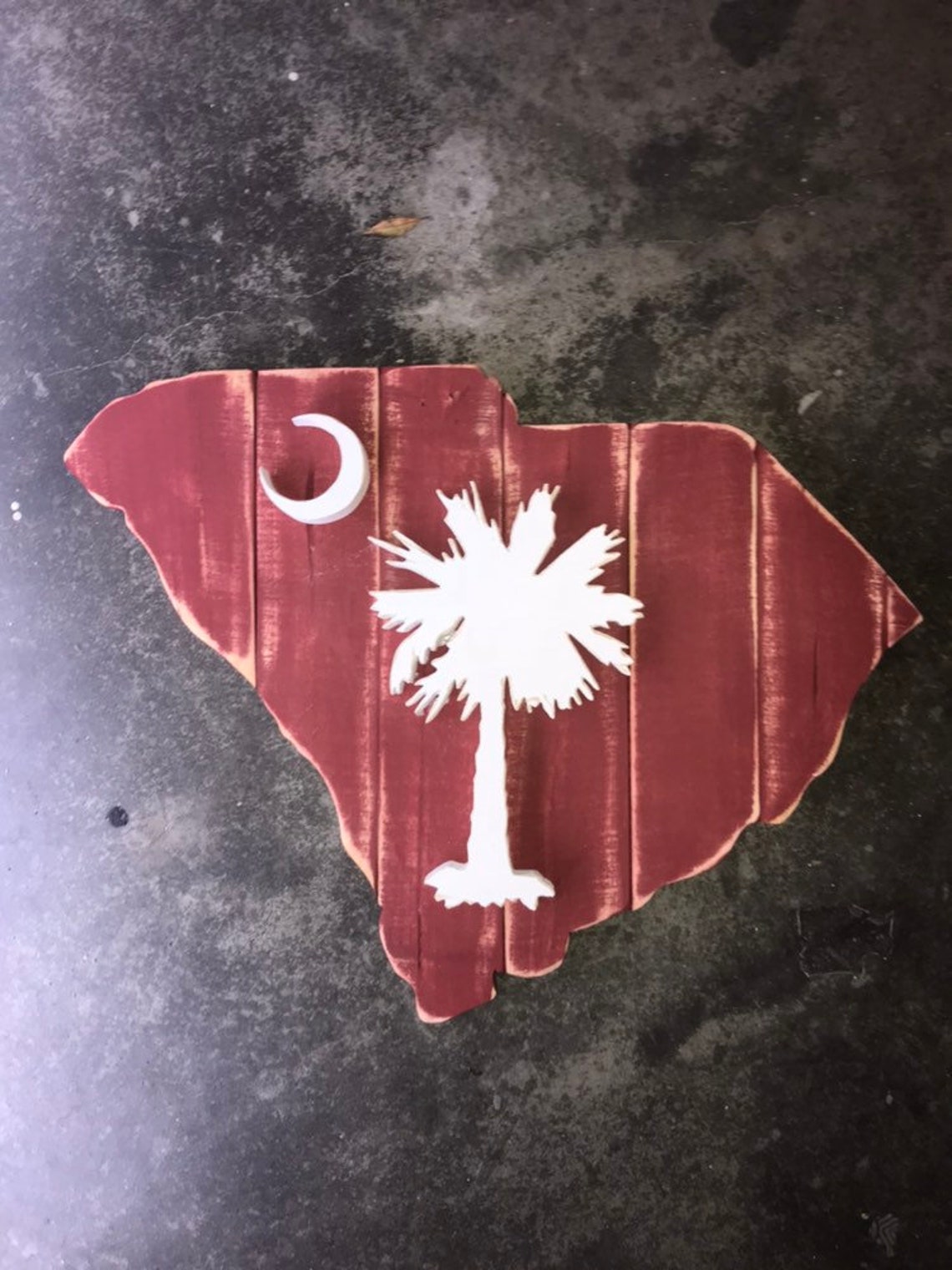 State of South Carolina State Flag Wood Pallet Sign With Cresent Moon ...