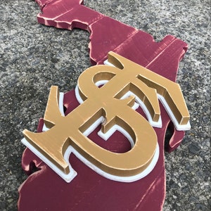 Beautifully Crafted Florida State University Sign With FS Logo - Etsy