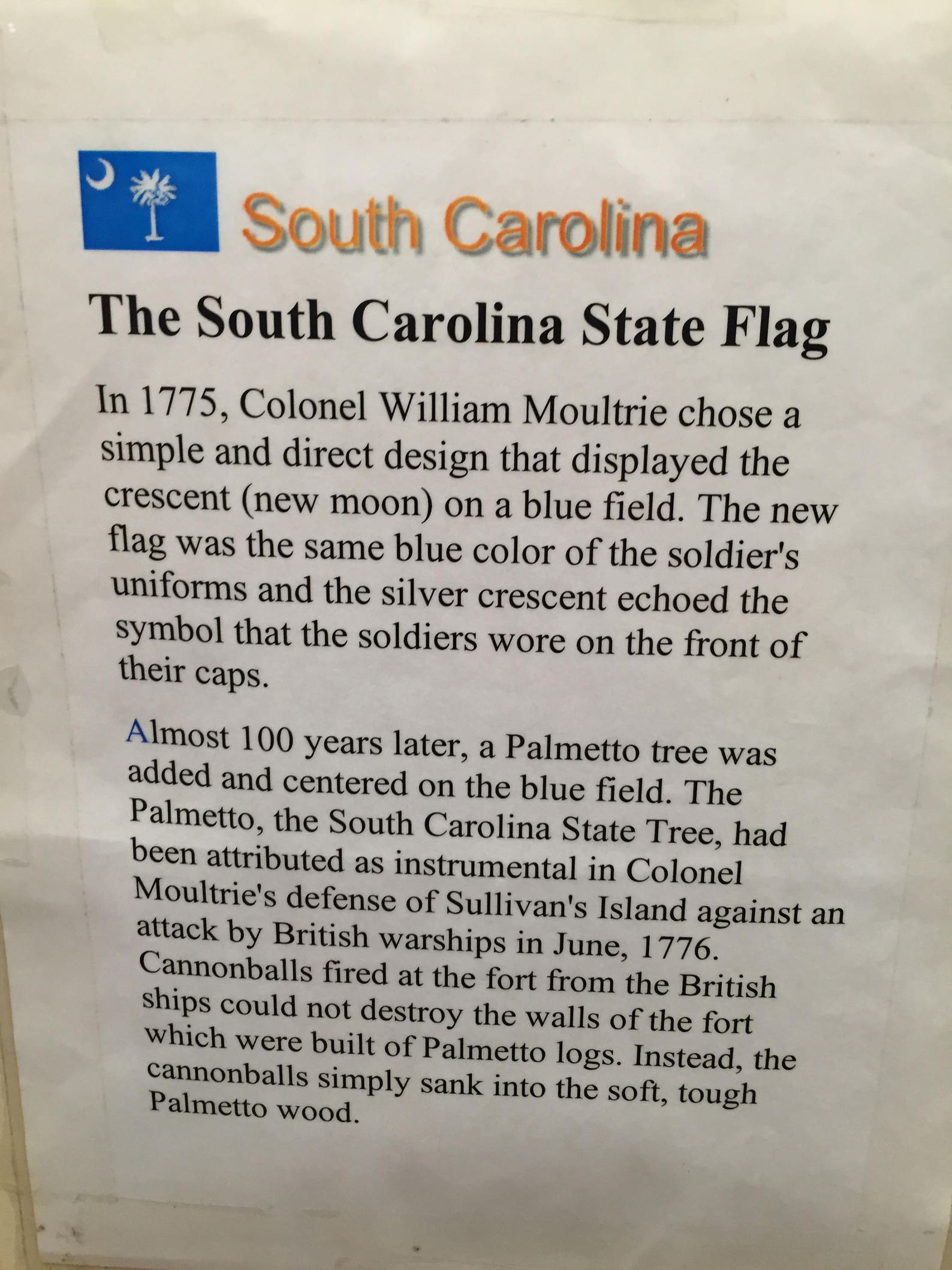 State of South Carolina State Flag Wood Pallet Sign With - Etsy