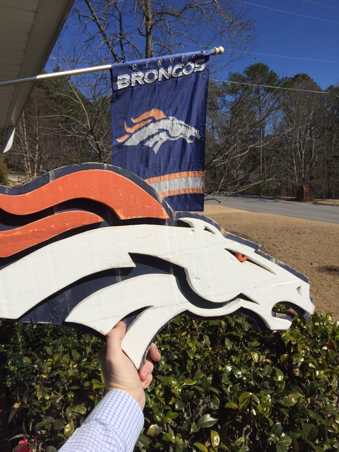 Denver Broncos Wooden Sign Made From Reclaimed Wood. Are You Ready for ...