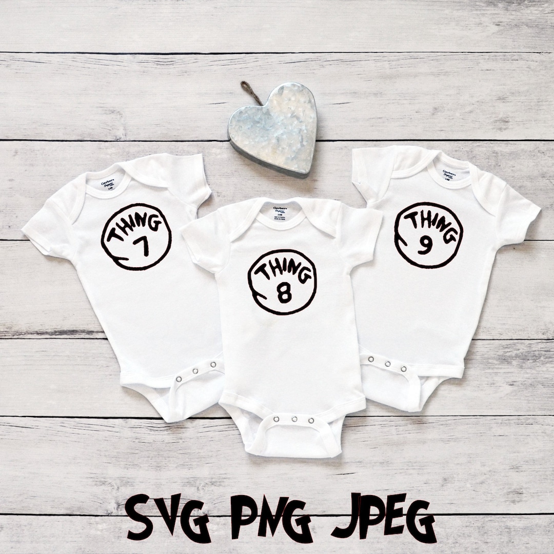 Thing 7,8 and 9. Digital Download SVG PNG JPEG - Etsy