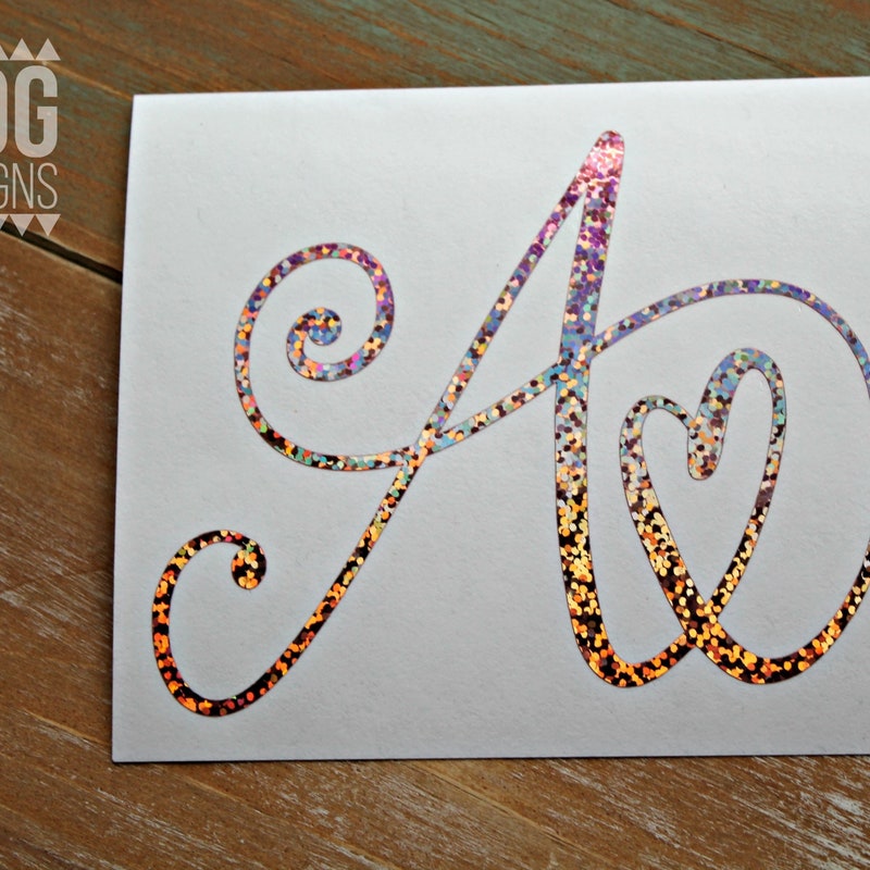 Vinyl Initial Decal - Etsy