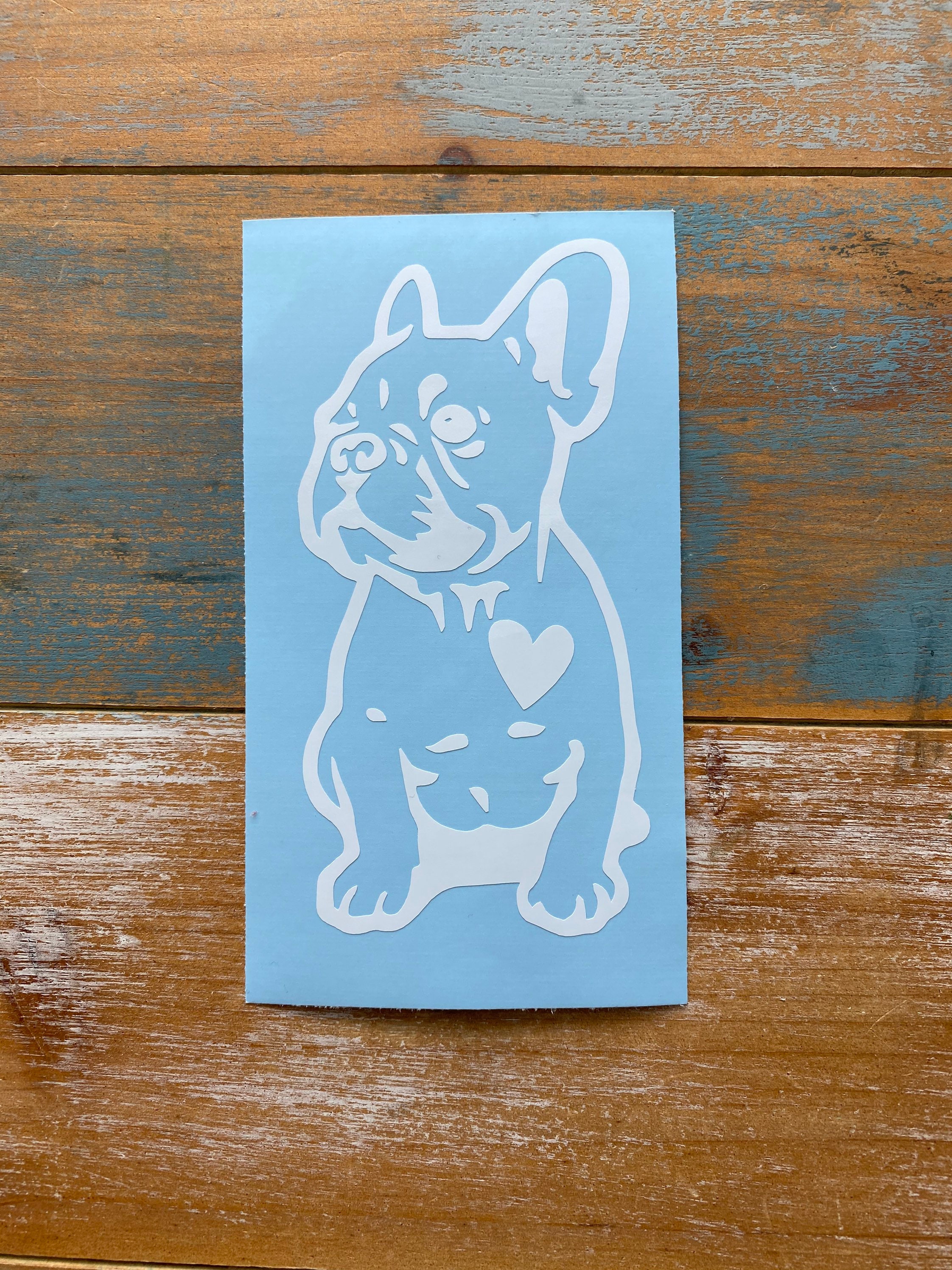 Frenchie Decal - French Bulldog Decal - Dog Decal - Frenchie Sticker ...