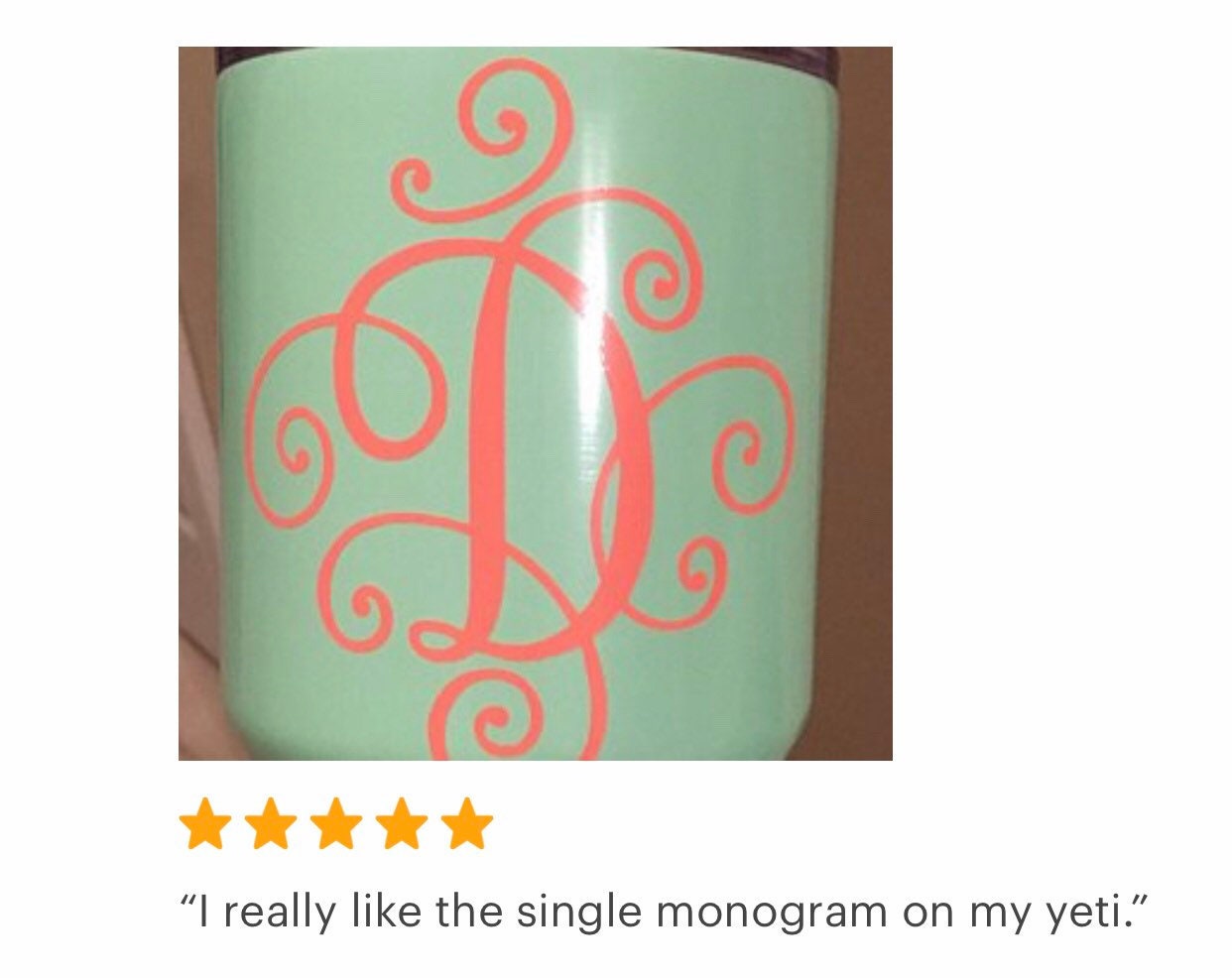 Yeti Decal Yeti Monogram Decal Yeti Sticker Yeti Decal - Etsy