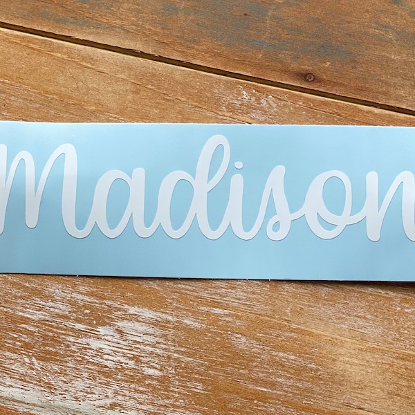 Last Name Decal - Etsy