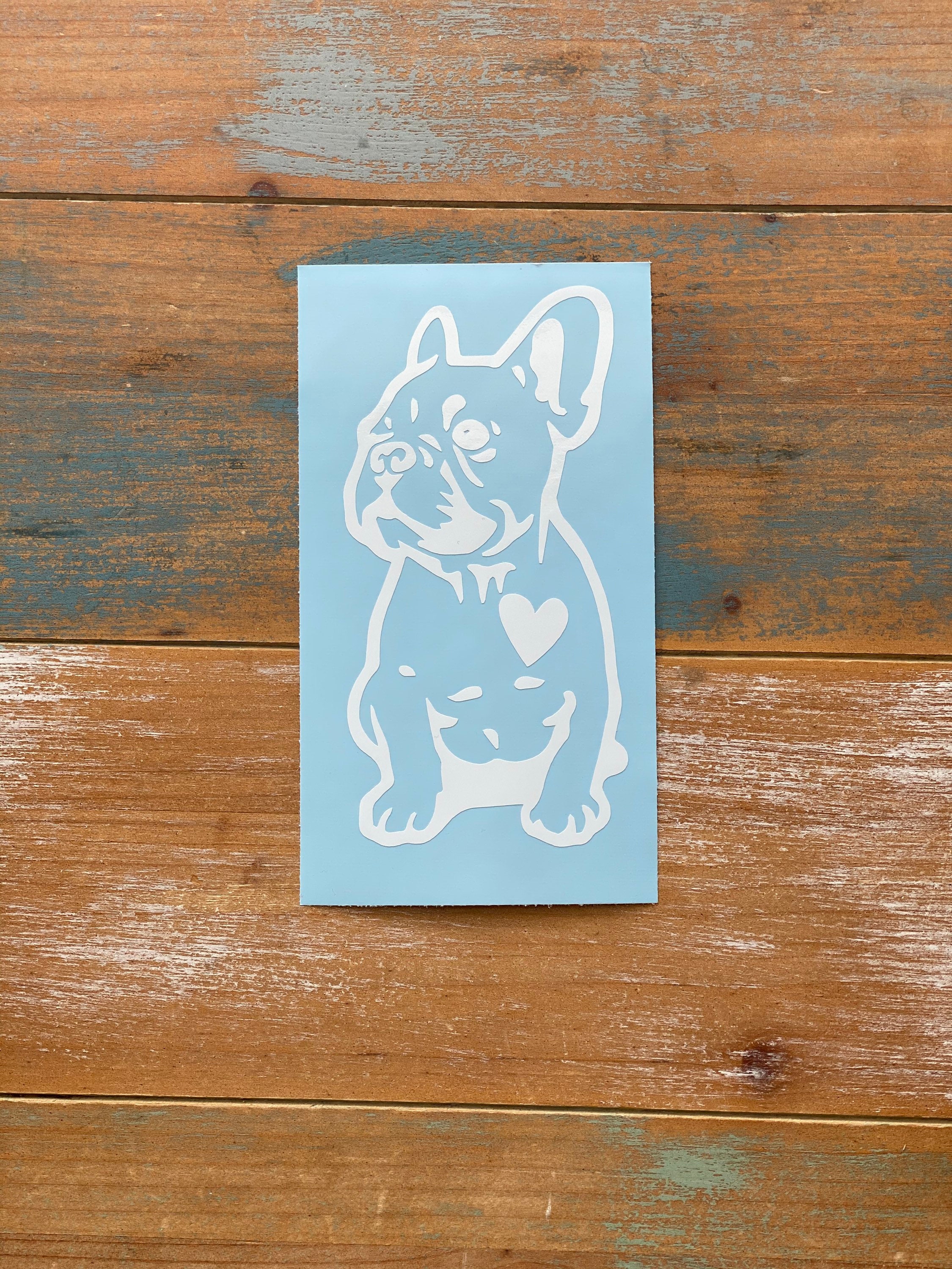 Frenchie Decal - French Bulldog Decal - Dog Decal - Frenchie Sticker ...