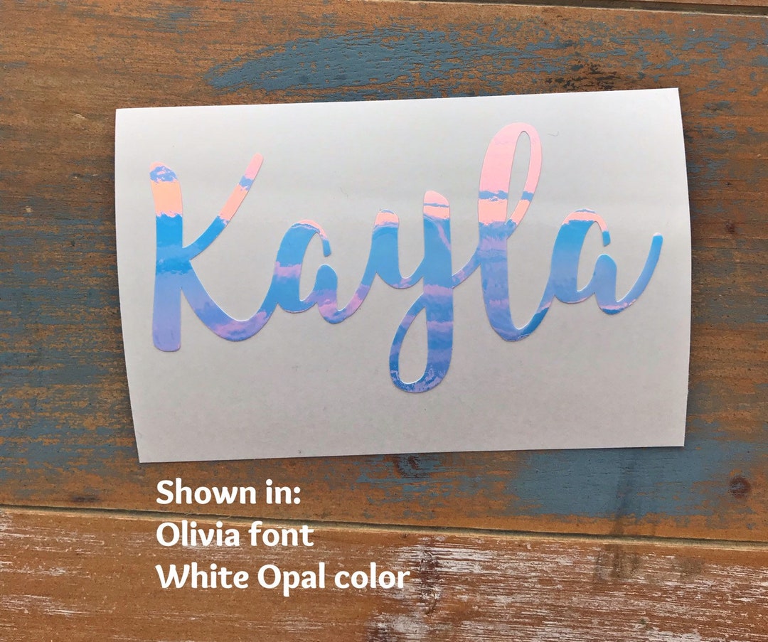 Name Decal - Vinyl Decal - Vinyl Sticker - Yeti Decal - Vinyl Name ...