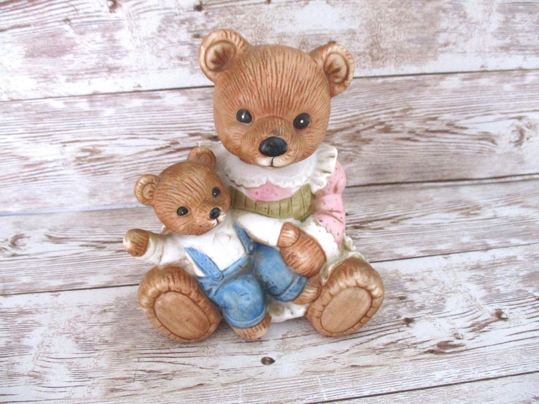 Homco Mama Bear #1444 , Vintage Home Interior Bear Figurine ...
