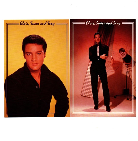 Vintage Elvis Presley 1990 's Post Cards lot of Two Made - Etsy