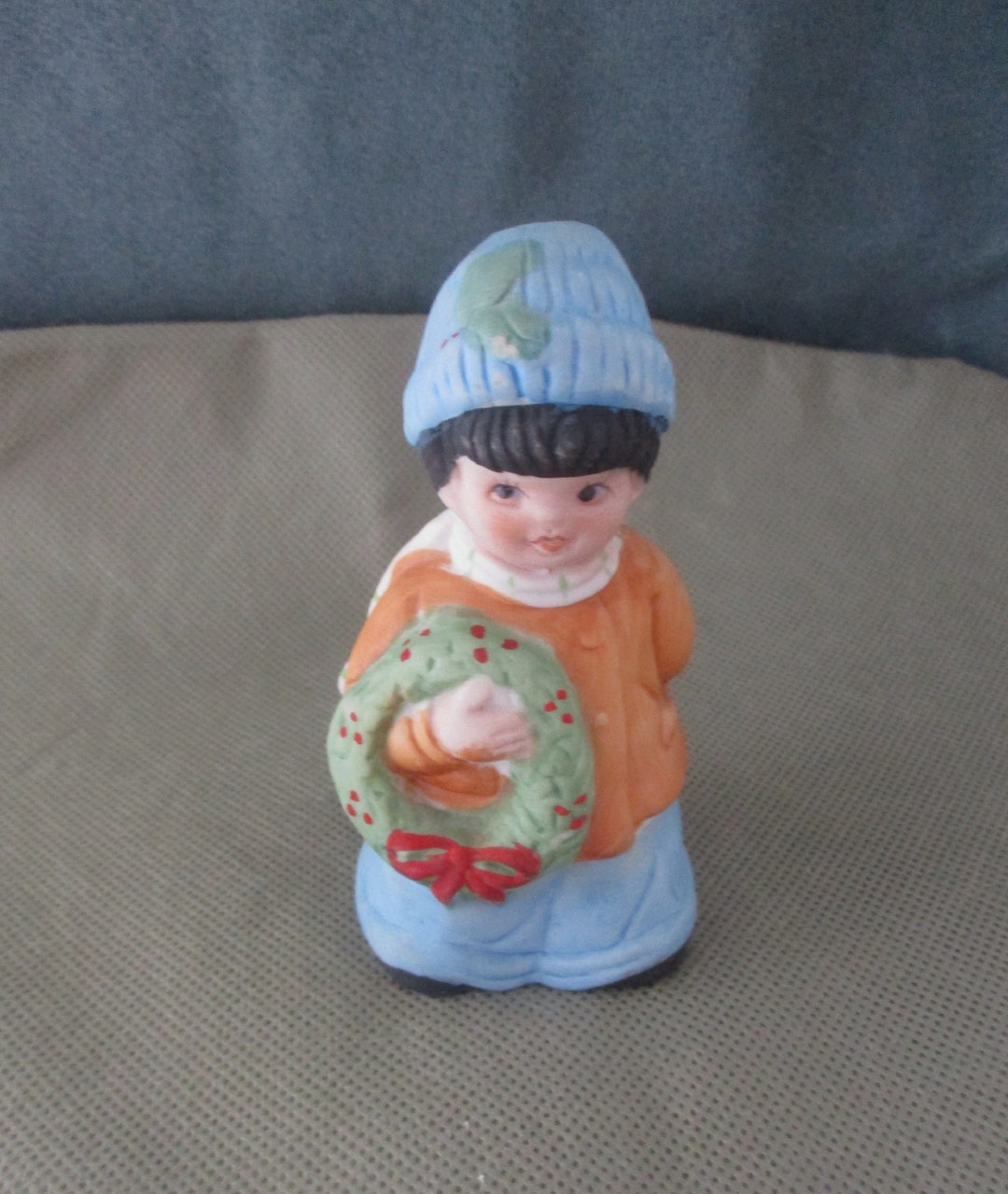 Vintage Christmas Bell House of Lloyd Boy With Wreath - Etsy
