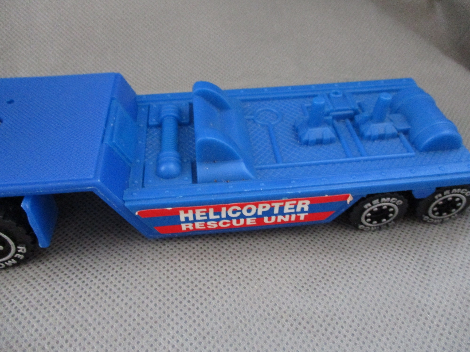 Vintage Remco Plastic Toy Semi Truck 1987 Remco Helicopter - Etsy Australia