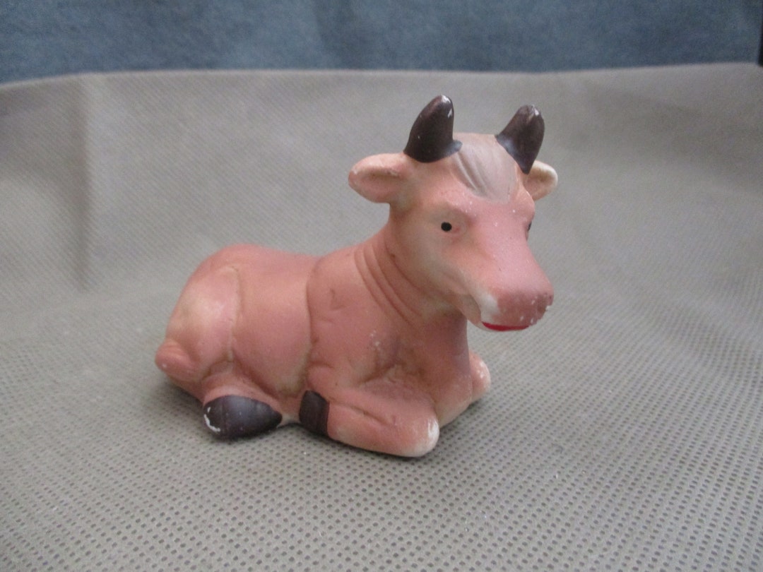 Vintage Nativity Scene Cow, Replacement Cermaic, 1950's Christmas ...