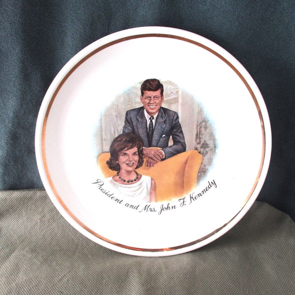 President and Mrs. John F. Kennedy Plate - Etsy