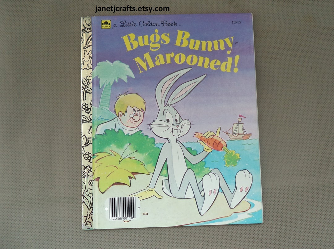 Vintage A Little Golden Book 1985 Bug's Bunny Marooned - Etsy