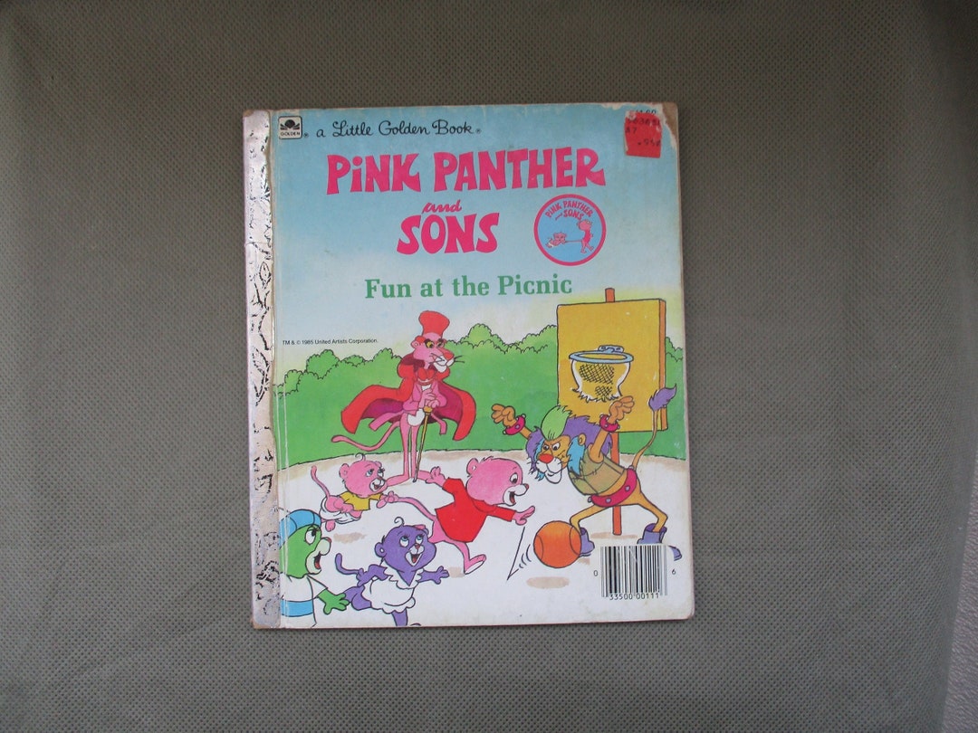 Vintage Little Golden Book Pink Panther and Sons Fun at the Picnic 1985 ...