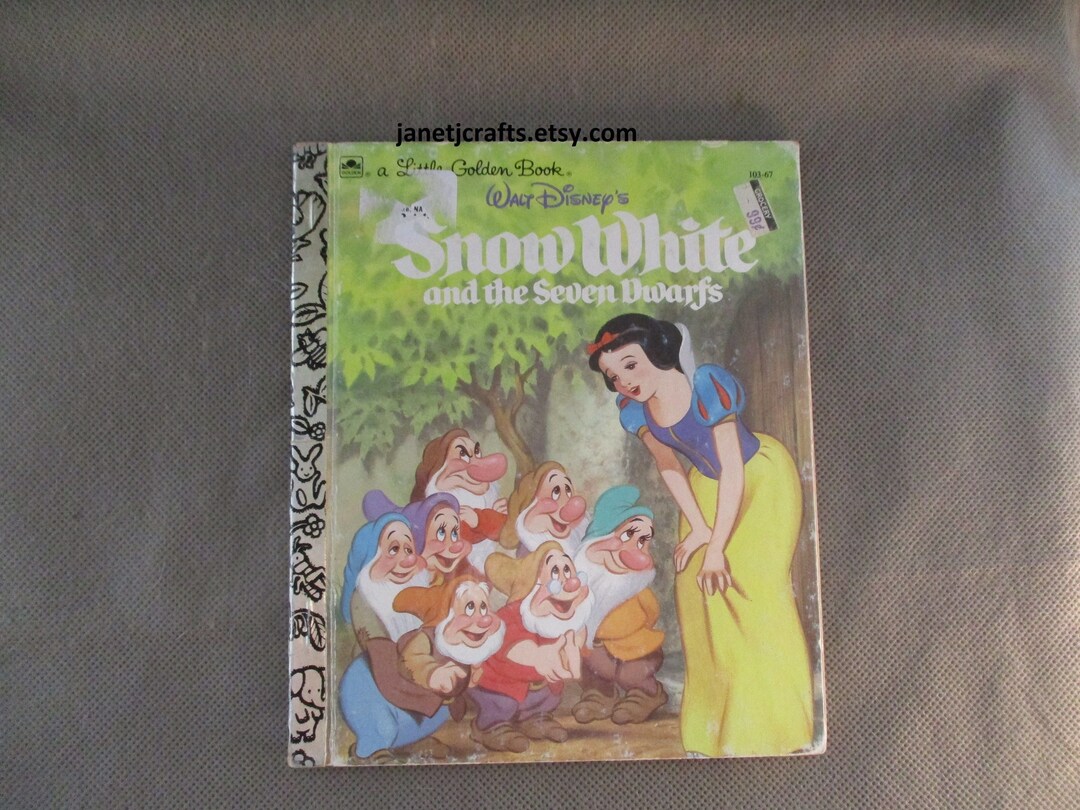 Vintage Snow White and the Seven Dwarfs, A Little Golden Book (1984) - Etsy