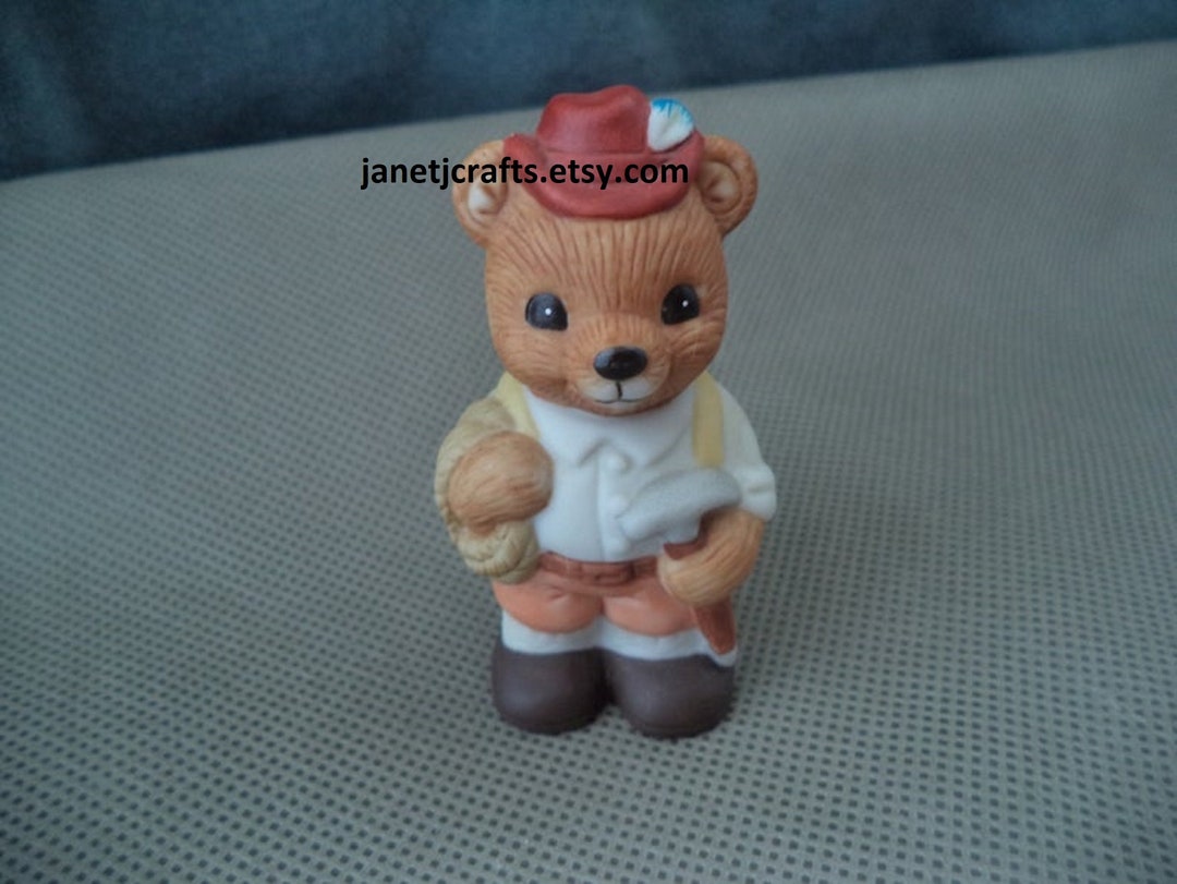 Vintage Homco 1406 Teddy Bear International Bears, Bear Cub Figurines ...