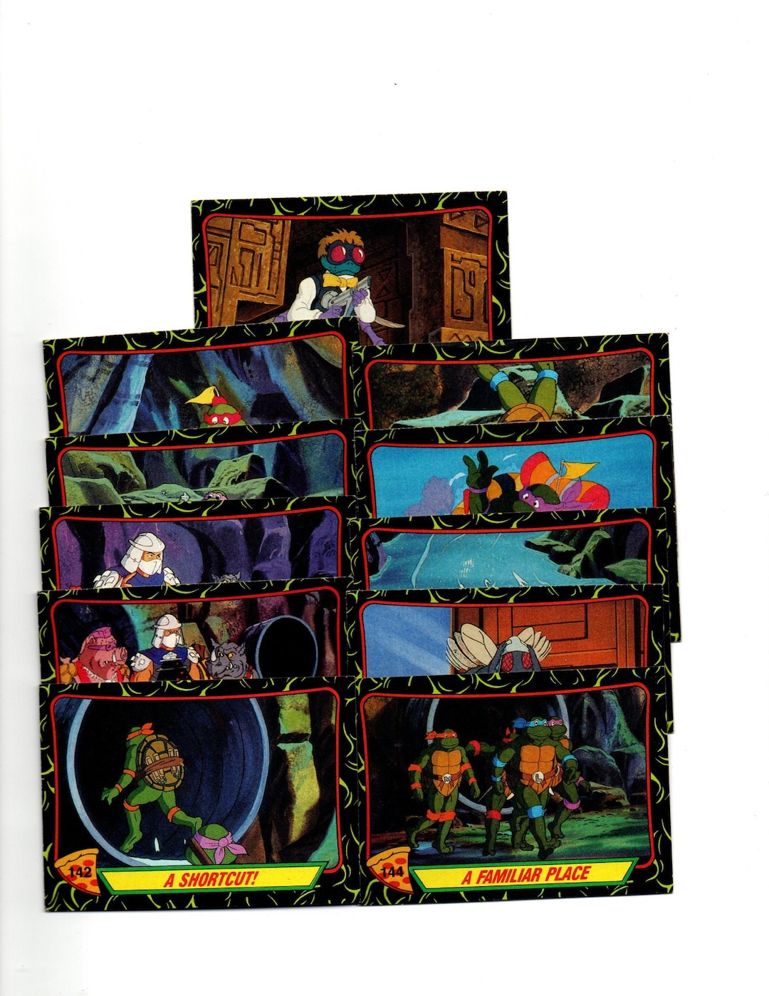 Vintage Teenage Mutant Ninja Turtles Series 2 ,trading Cards ,lot of 11 ...