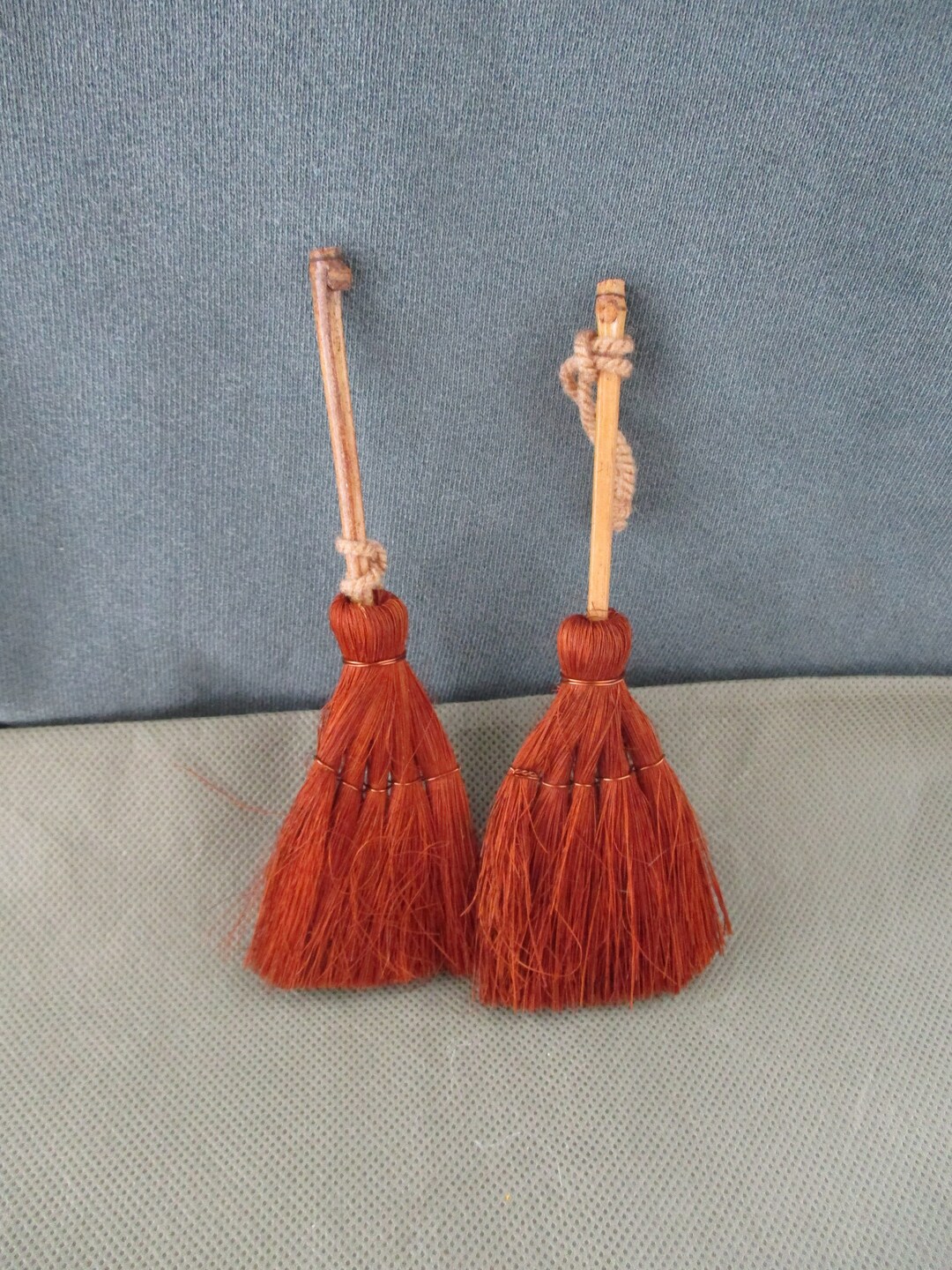Vintage Witch Broom Christmas Tree Ornament Wall Hanging Mini Witch ...