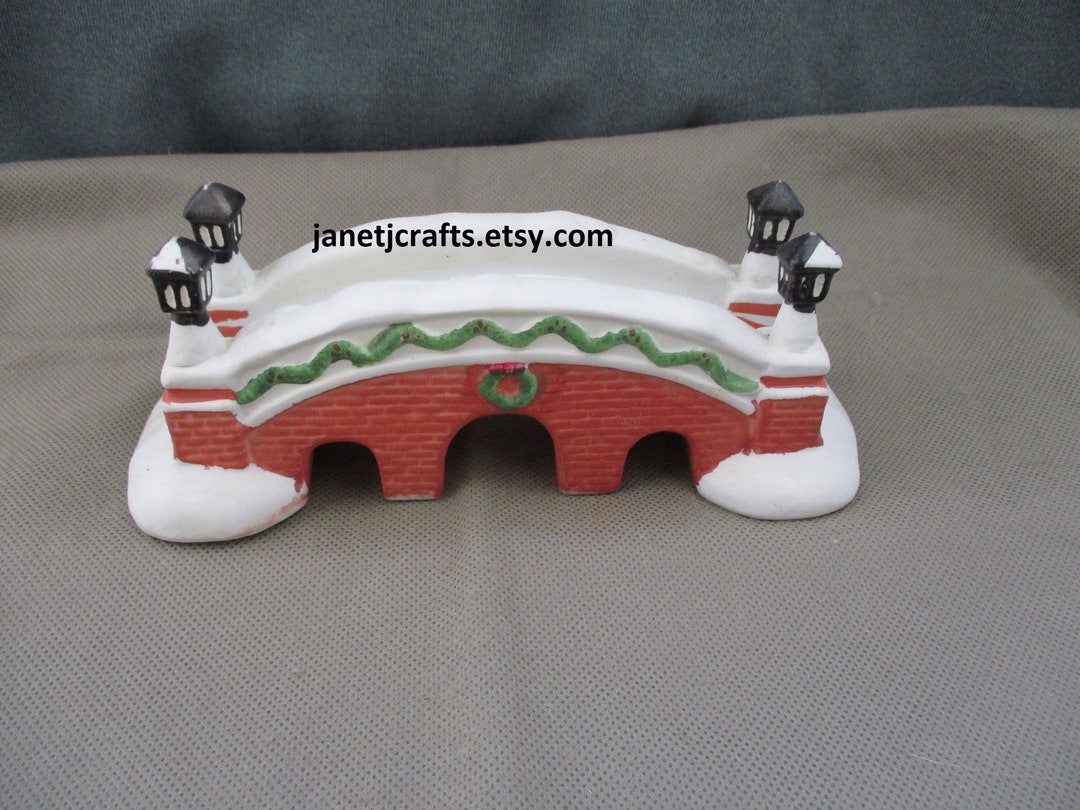 Vintage Porcelain Bridge ,rex and Lee 1990 ,dickens Ville Collection ...