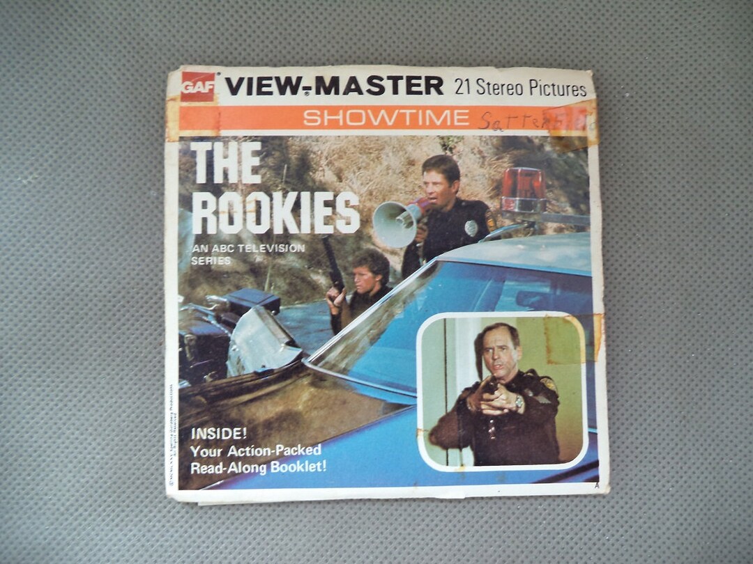 Vintage View-master Reel, 1970's the Rookies Master Reels , Vintage the Rookies Reels , Sawyers ...